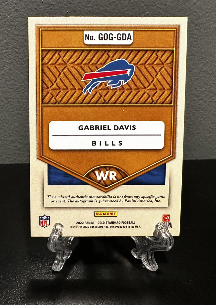 2022 Gold Standard GABRIEL DAVIS Patch Auto #/199 Autograph Gabe🔥 ...