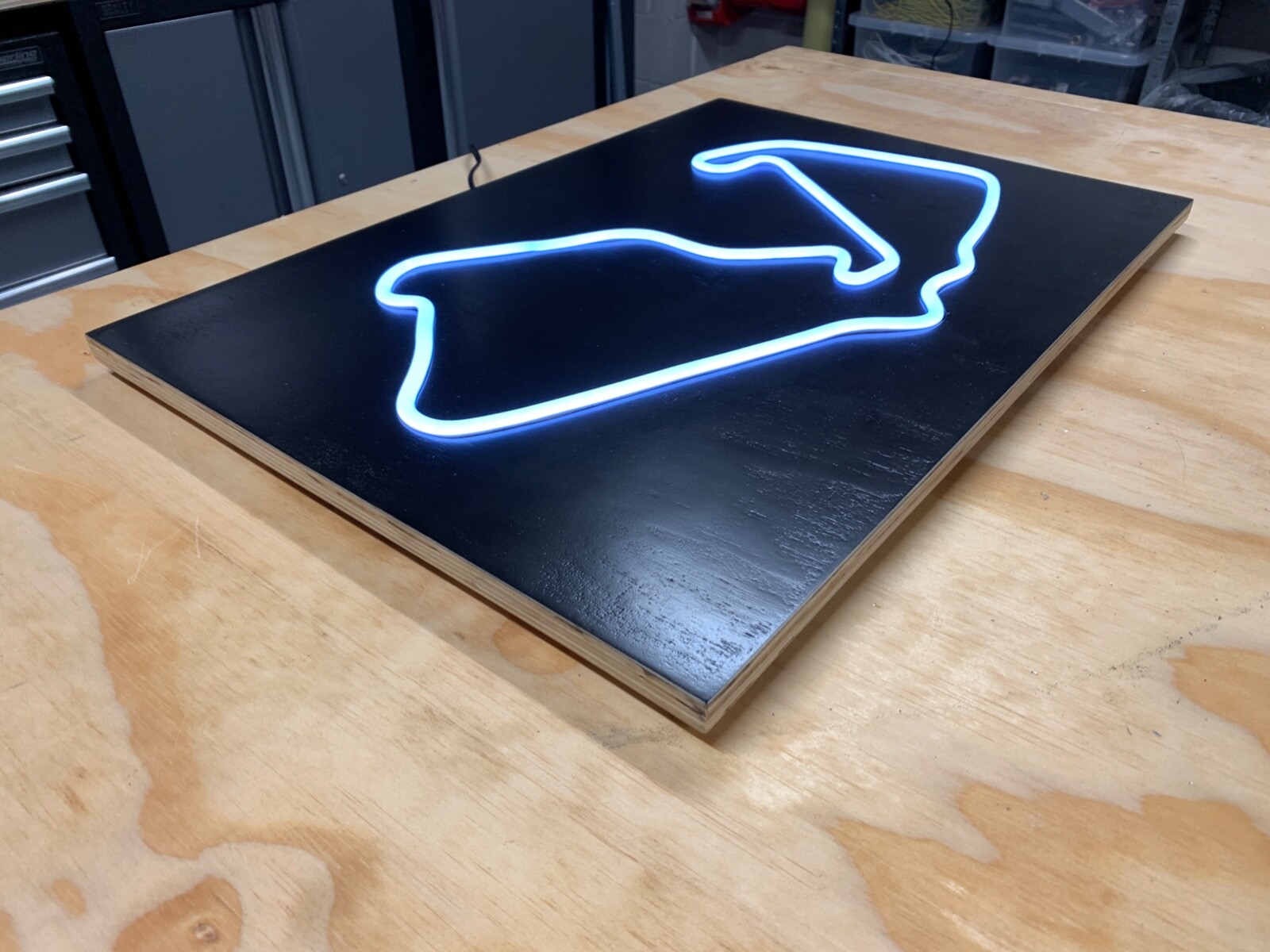 Silverstone Race track LED Neon Sign handmade Wall art 3D plaque F1 ...