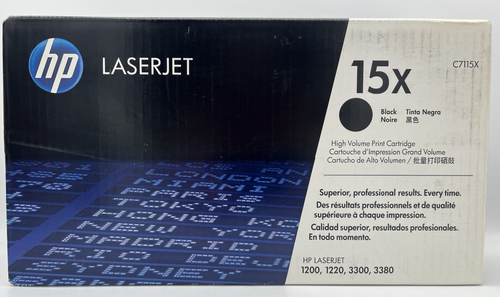 Genuine HP LaserJet 15X (C7115X) Black SEALED Toner/Print Cartridge | eBay