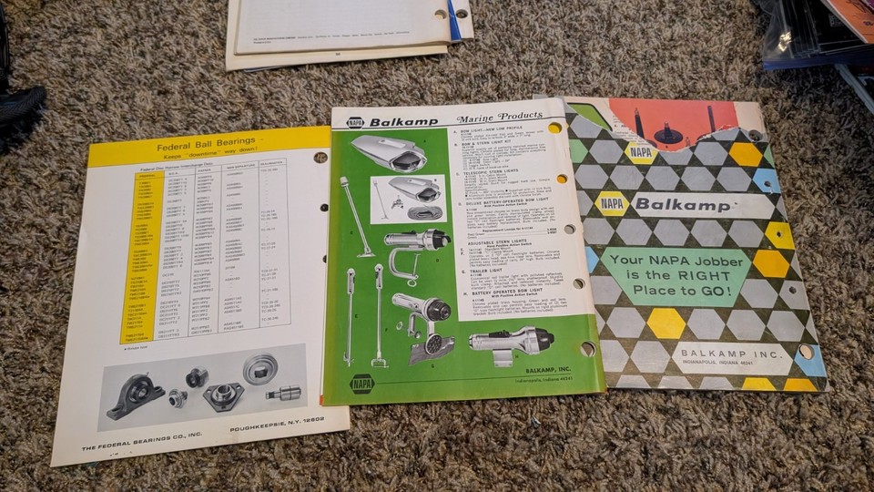 LOT 1960s 1970s NAPA ECHLIN ROCKFORD BALKAMP FEDERAL PART CATALOG ...