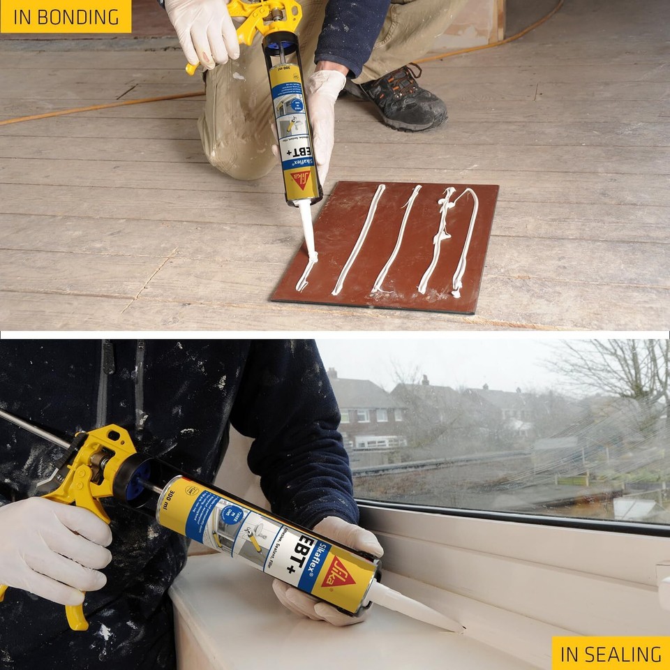 Sika Sikaflex EBT+ All Colours Multipurpose Hybrid Adhesive, Sealant ...