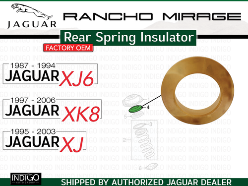 JAGUAR OEM 95-97 XJ6 XJR VANDEN PLAS Rear Spring Insulator MMD3565AA | eBay