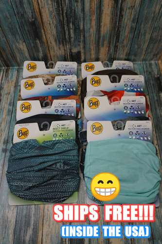 NEW! ADULT ULTRALIGHT BUFF PATTERN NECK GAITERS! 50 UPF $24 Retail #364 ...