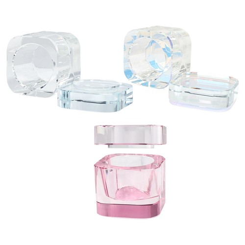 Nail Art Dappen Dish with Lid Damping Dapping Dish Bowl Cup for Salon ...