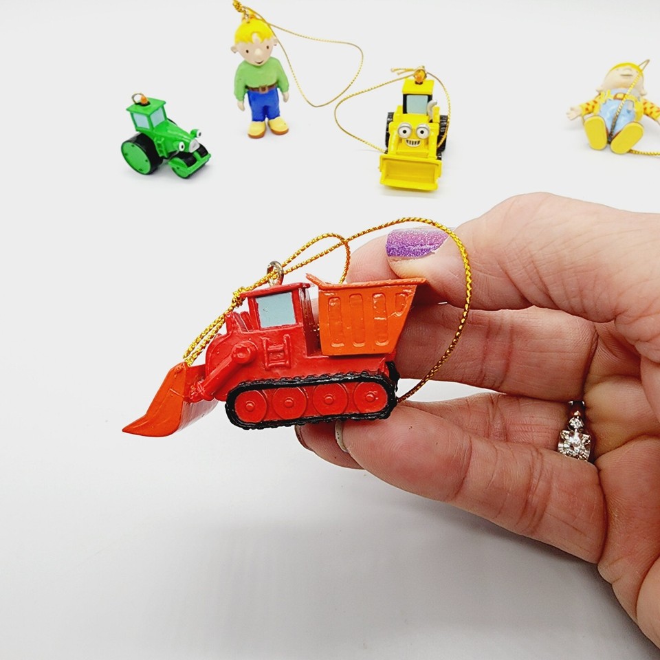 Bob The Builder Christmas Ornaments Bob Wendy Muck Scoop Roley Plastic ...
