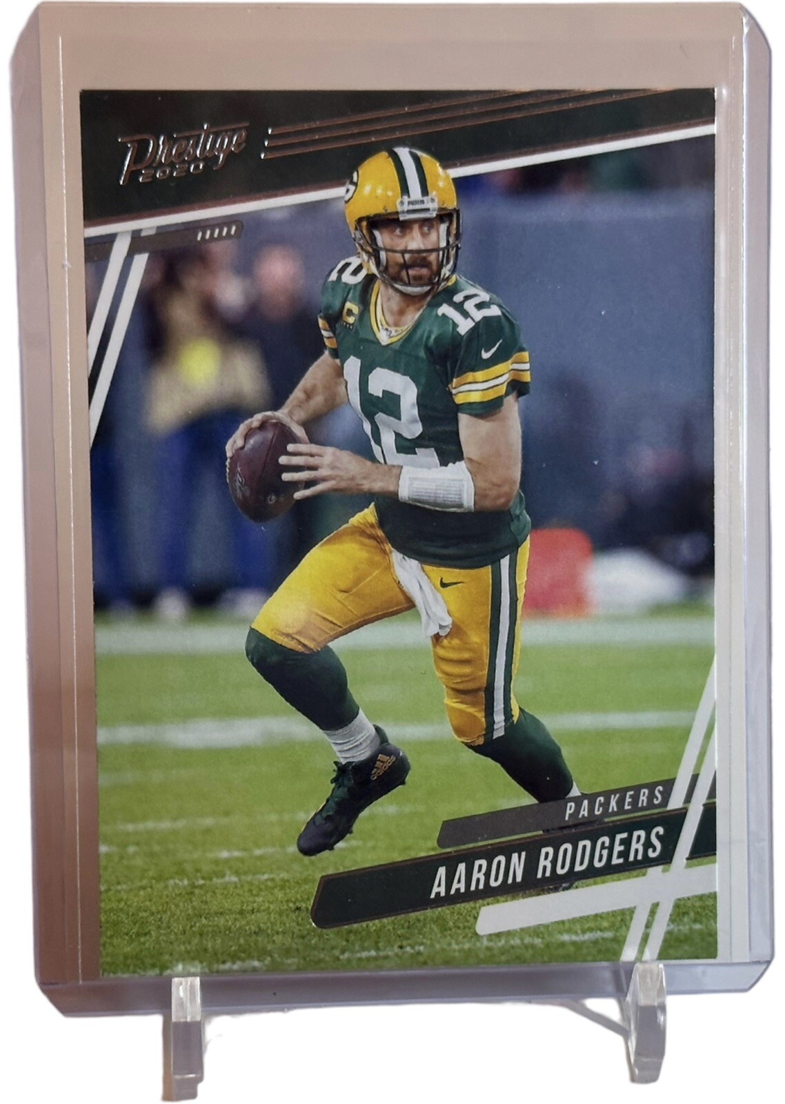 2020 Panini Prestige Football Aaron Rodgers Card #124 Green Bay Packers ...
