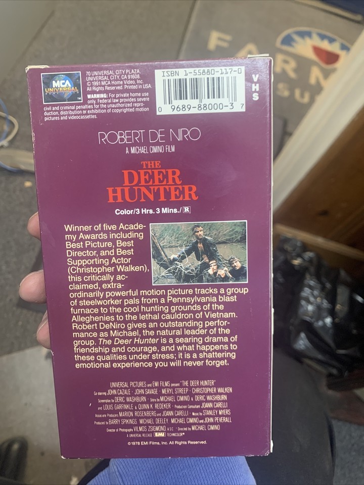 The Deer Hunter VHS Robert De Niro Meryl Streep 2 Tape Set 96898800037 ...