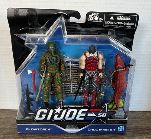 2015 Hasbro GI Joe 50 SWAMP STEAM NIB Blowtorch vs Croc Master SEALED 2 ...