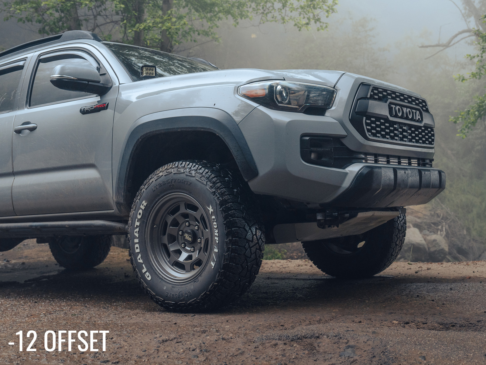 17" RockTrix RT117 17x9 -12 Gunmetal Wheel 6x135 Rim 87.1mm Bore for 04 ...