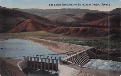 DERBY NEVADA RECLAMATION DAM TRUCKEE RIVER POSTCARD | eBay