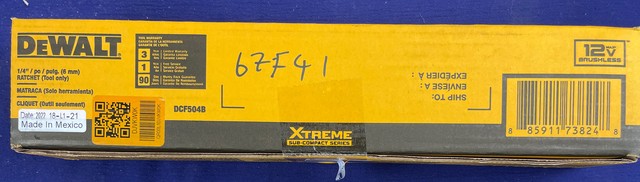 DEWALT XTREME 12V MAX Brushless 1/4 in. Ratchet (DCF504B) (Tool Only ...