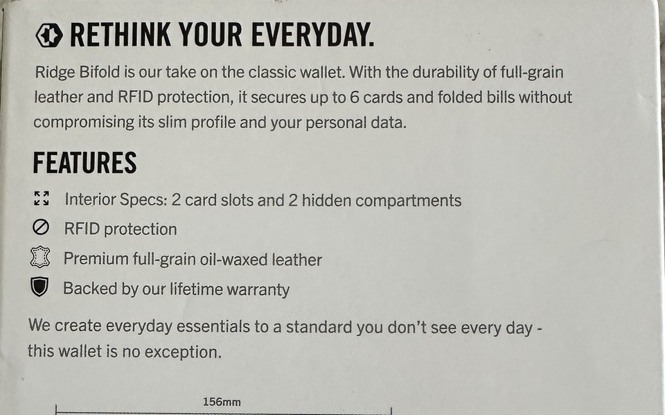 Ridge Bifold Leather Wallet Tobacco Brown | eBay