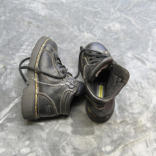 Dr Martens Youth Boots 4US 3UK? Black Leather Lace Up Chunky Combat ...