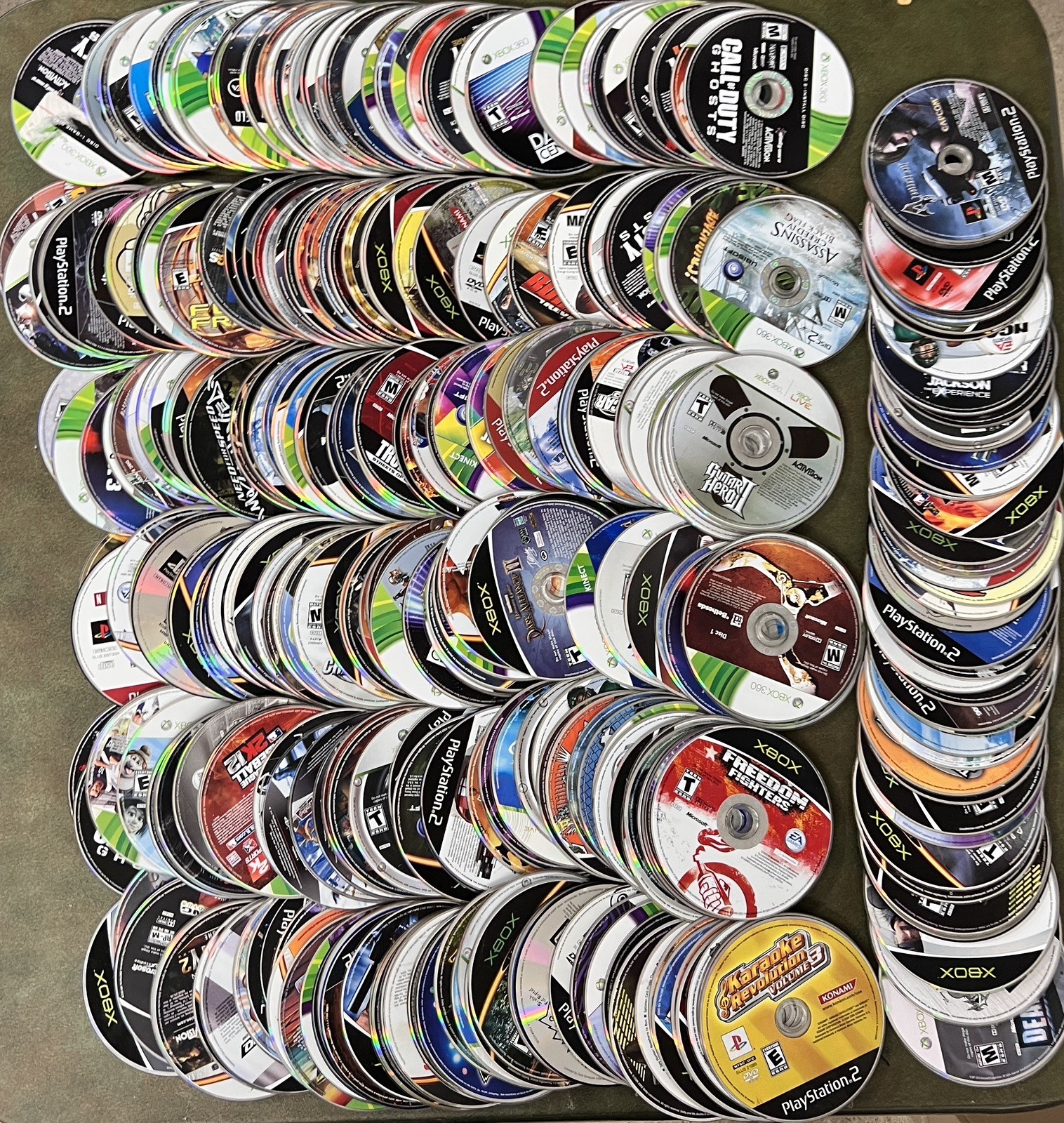 Lot of 350+ Scratched/Untested Video Games PlayStation Xbox Disc Only ...