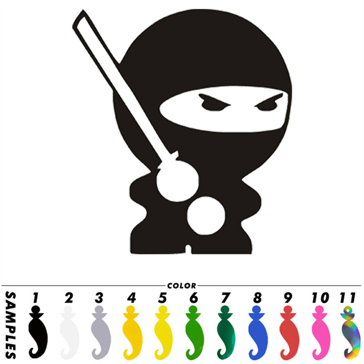 2x Japan Ninja Creative Sticker Car Window Vehicle Truck Bikecycle ...