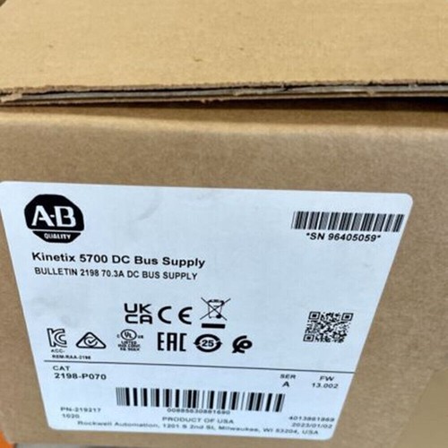 New Factory Sealed Allen-Bradley 2198-P070 Kinetix 5700 DC Bus Supply ...