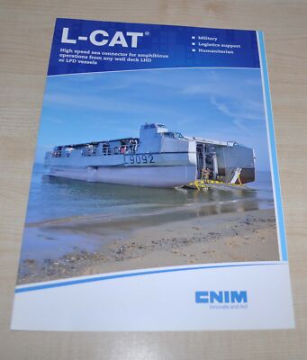 CNIM L-CAT High Speed Sea Connector Amphibious Fleet Navy Brochure ...