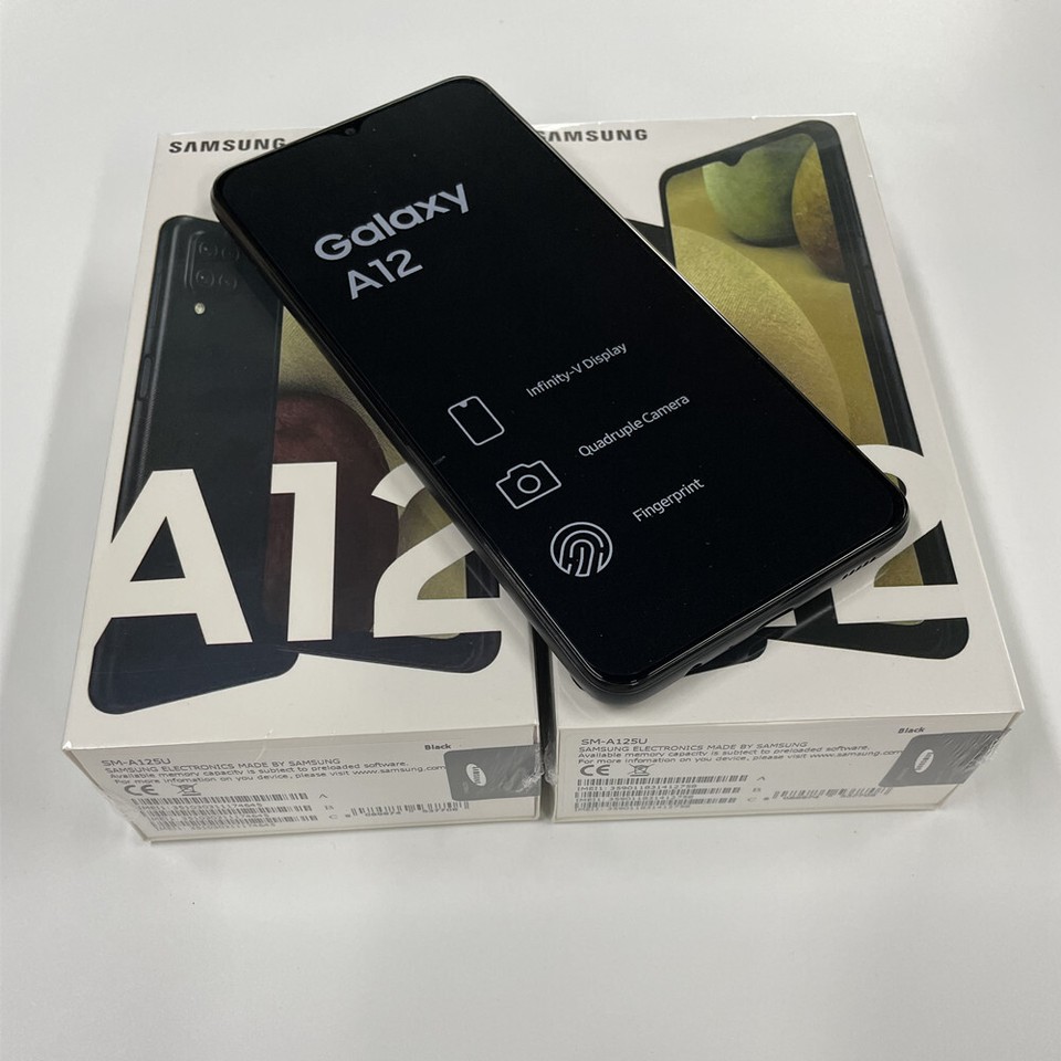 Samsung Galaxy A12 Dual SIM 64GB 6.5" Fingerprint NFC 4G LTE Android ...