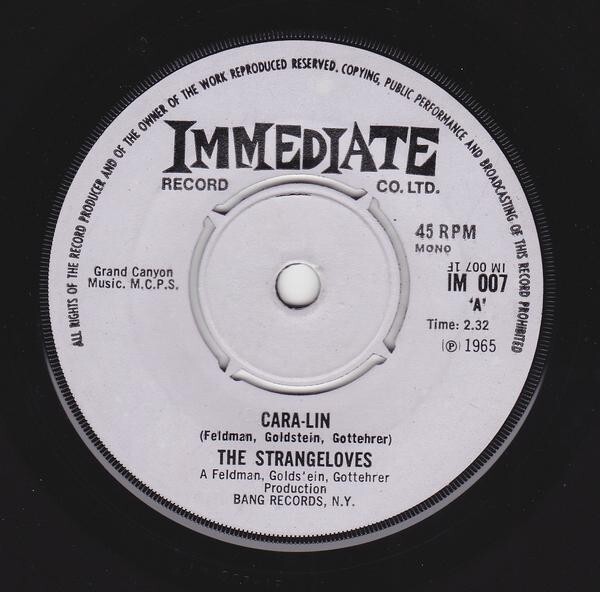 Used Item The Strangeloves Strangeloves/Cara-Lin Roll On Mississippi 7 ...