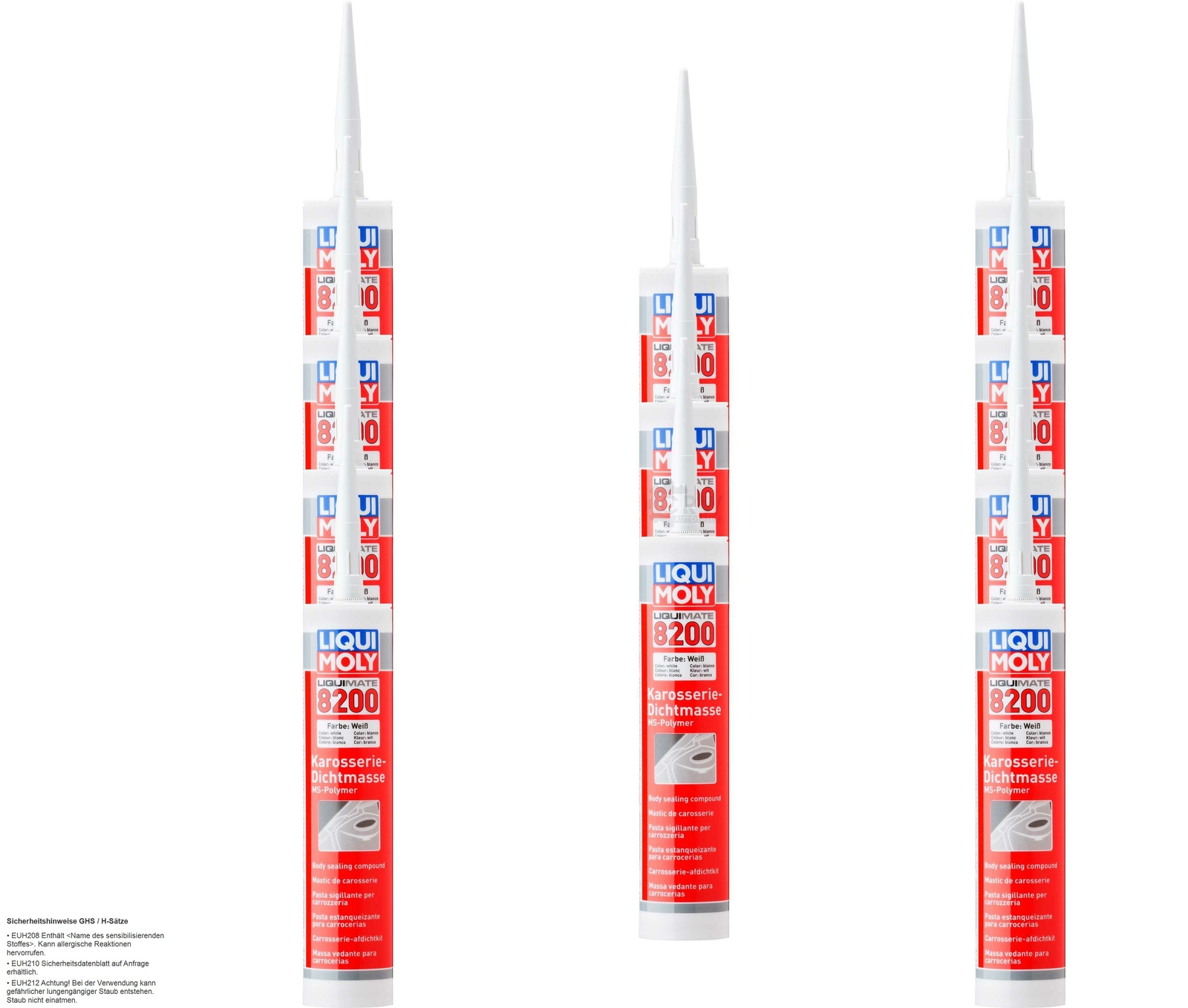 11x Liqui Moly Liquimate 8200 Ms Polymer Blanc Carrosserie Scellant 290 ...