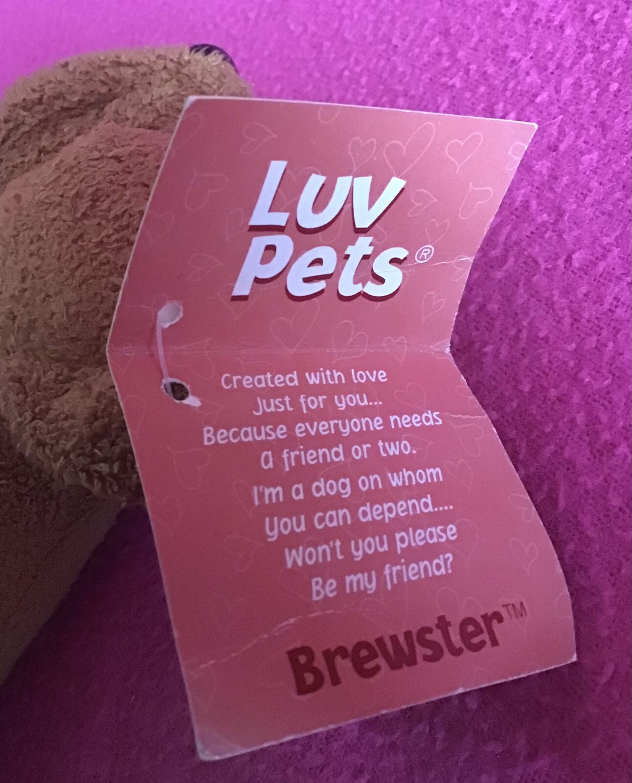 Russ Luv Pets Brewster Brown Boxer Dog Soft Plush Bean Toy 5.5” Tag ...