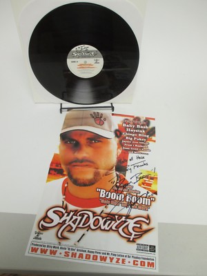 Shadowyze SIGNED Poster + "BOOM BOOM" 12" Remix Vinyl 2005 Hip Hop ...