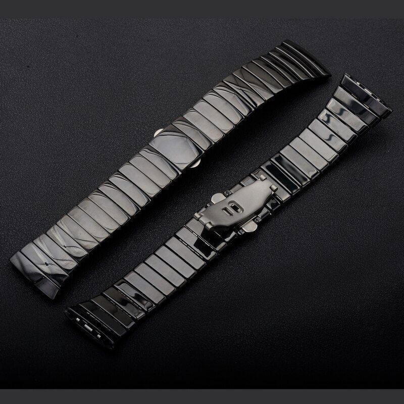 17/26/29mm Black Ceramic Watch Band Strap Fit For Rado Sintra Bracelet ...