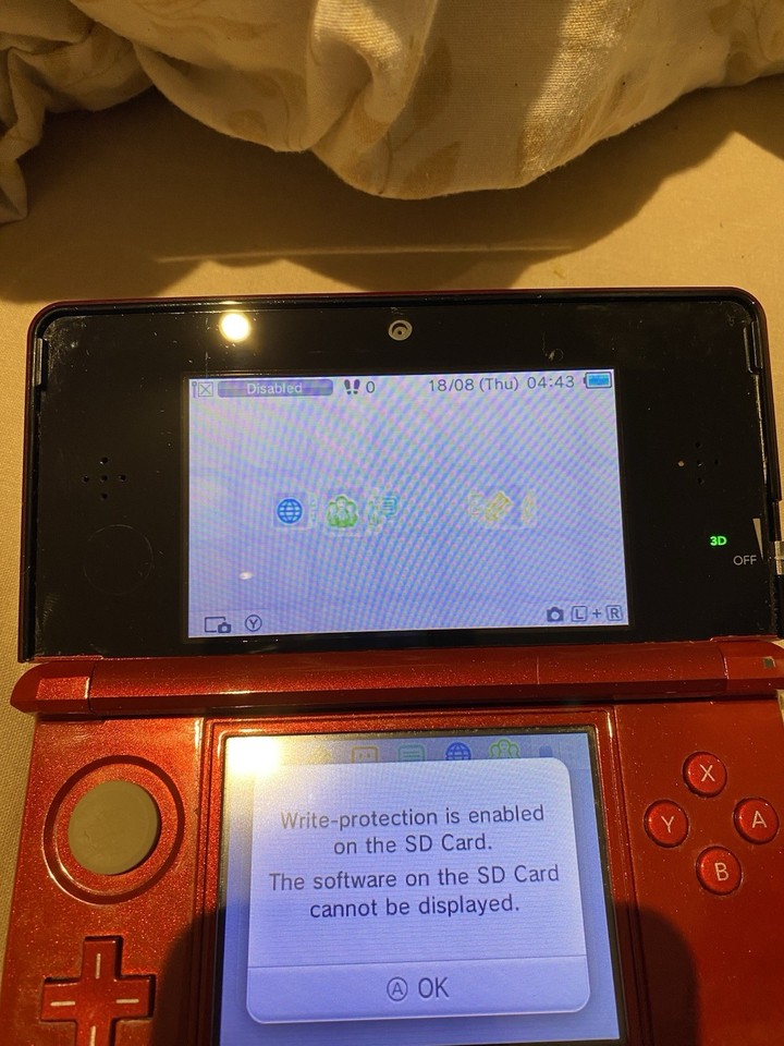 Nintendo 3DS Metallic Red Handheld Console Boxed, charging cradle & AC ...