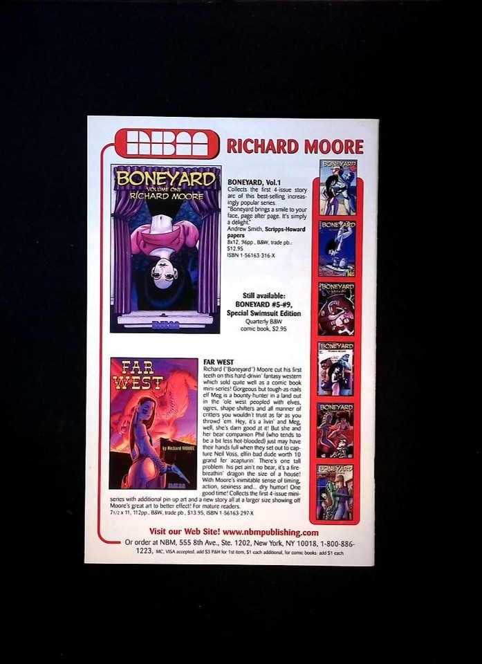 Boneyard #10, R.I.P. Abbey, NBM Publishing, 2003 SIGNED Richard Moore ...