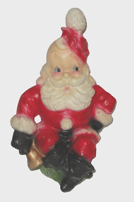 Vintage Santa Claus Chalk Bank ~ 40s Carnival Chalkware ~ dated 1943 ...
