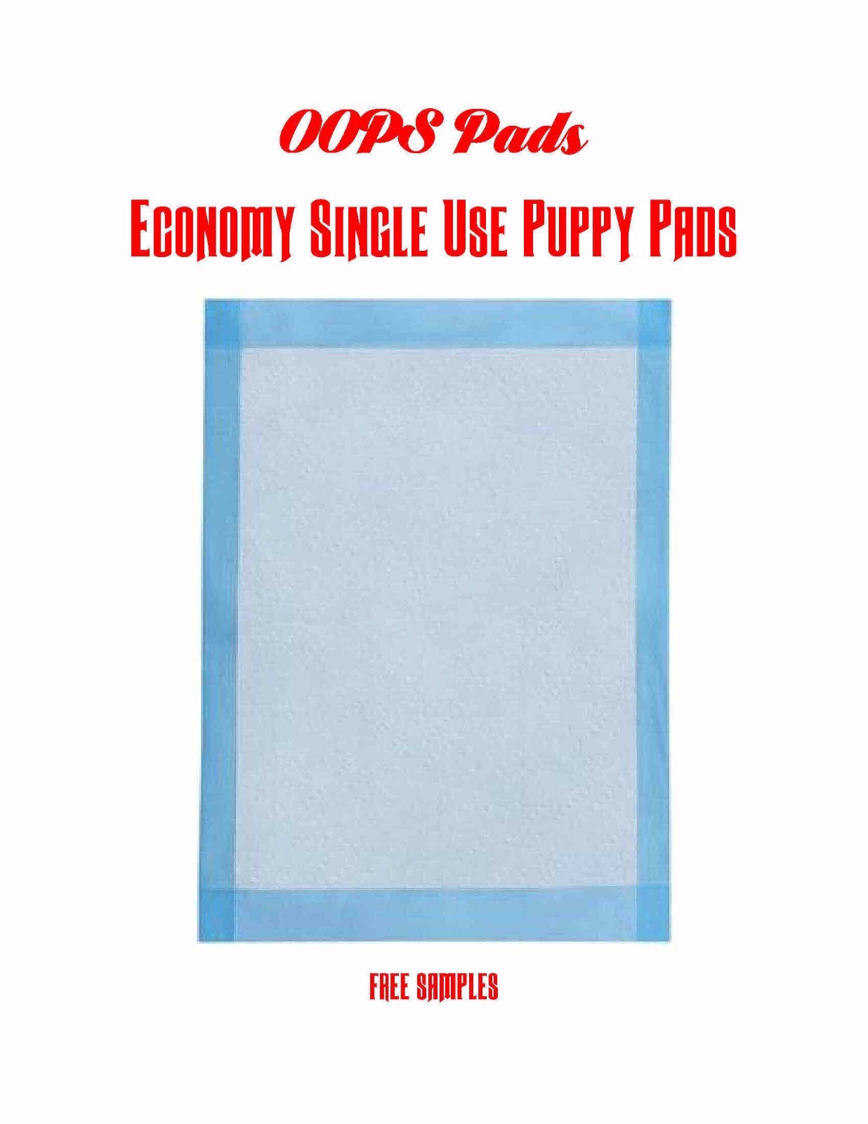 300ct 17x24" Economy Single Use Puppy Piddle Pads Dogs to 10lb ...