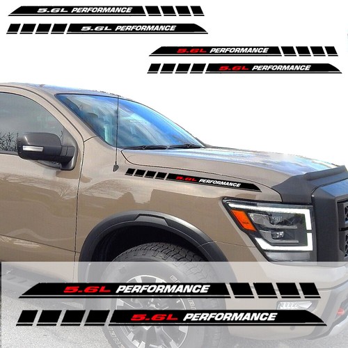 For Nissan Titan Endurance Pro-4x Car Hood Decals 5.6L PERFORMANCE ...