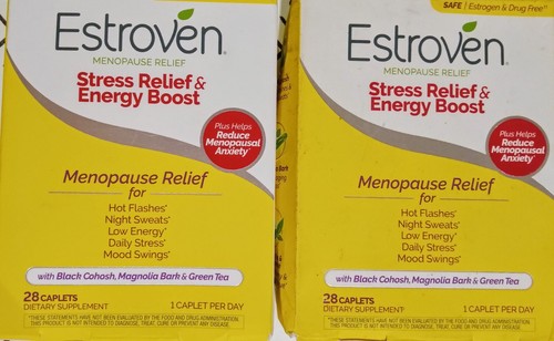 2 NEW ESTROVEN MENOPAUSE STRESS RELIEF & ENERGY BOOST SUPPLEMENT 28 X2 ...