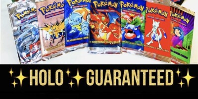 Pokemon Vintage WOTC Booster RE-PACKS (Base Set 1-2, Jungle, Fossil ...