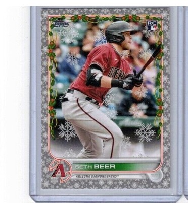 2022 Topps Holiday Seth Beer Silver Metallic Snowflake Parallel Rookie ...