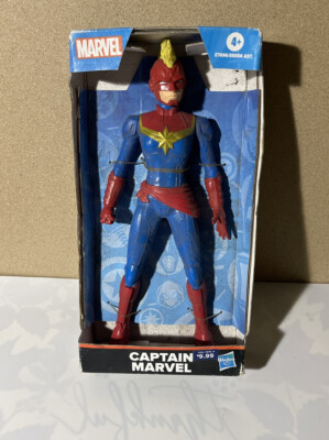 Marvel CAPTAIN MARVEL 9" Action Figure 2019 Hasbro Mohawk Helmet New In ...