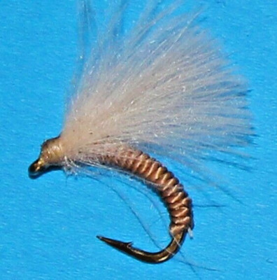 5 x CDC Dry fly fishing flies ,F FLY ,Tan,#14Grub hook [CDC37 | eBay UK
