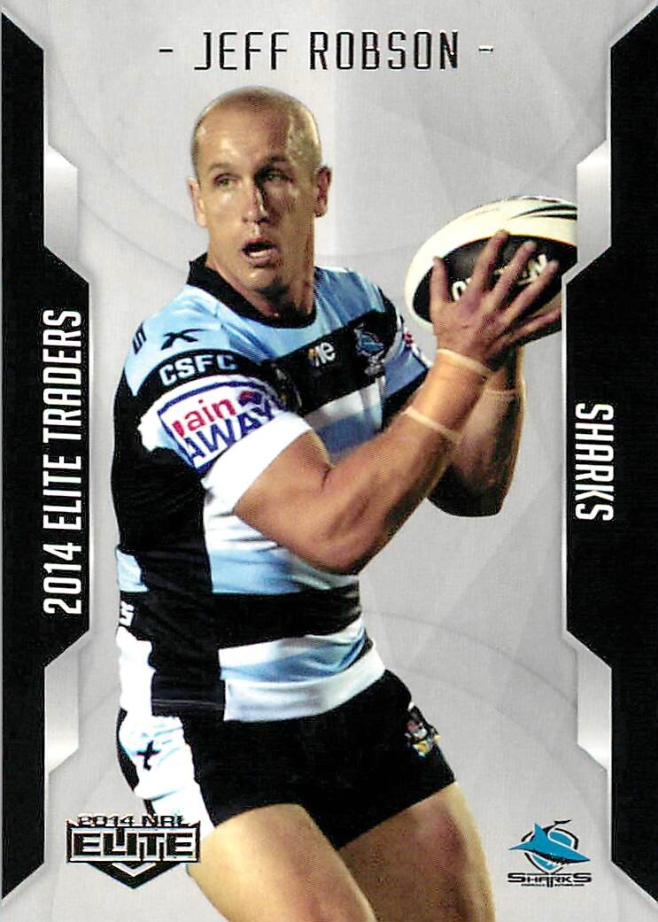 New 2014 CRONULLA SHARKS NRL Card JEFF ROBSON Elite | eBay