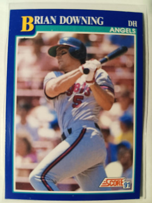 BRIAN DOWNING CALIFORNIA ANGELS 1991 SCORE BASEBALL CARD #104 | eBay