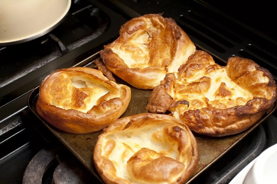 2x 4 Cup Yorkshire Pudding Muffin Tray Non Stick Pan Tin Tart Dessert ...
