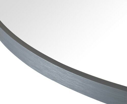 Large Round Industrial Style Aluminium Frame Wall Mirror black gold ...