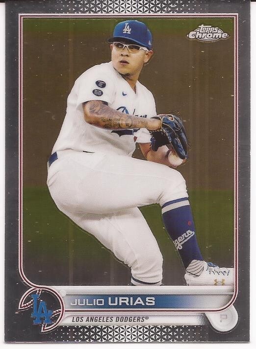 2022 TOPPS CHROME BASE SET - # 3 - JULIO URIAS - LOS ANGELES DODGERS | eBay