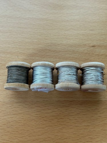 Metal Embossed Thread Tinsel Fly Tying LOT of 4 | eBay