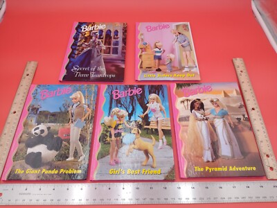 5 Barbie & Friends Hardcover Books Grolier Book Club Mattel 1998 ...