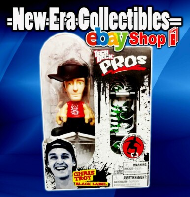 Tech Deck Pro's Black Label Skateboards Chris Troy 4" Inch Figure Spin ...