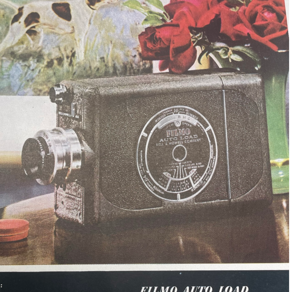 Bell And Howell Filmo Auto Load Movie Camera Vintage Print Ad 1947 ...