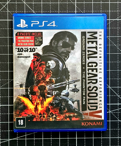 PS4 PlayStation 4 Metal Gear Solid V PAL Brazil Custom Case NO Manual ...