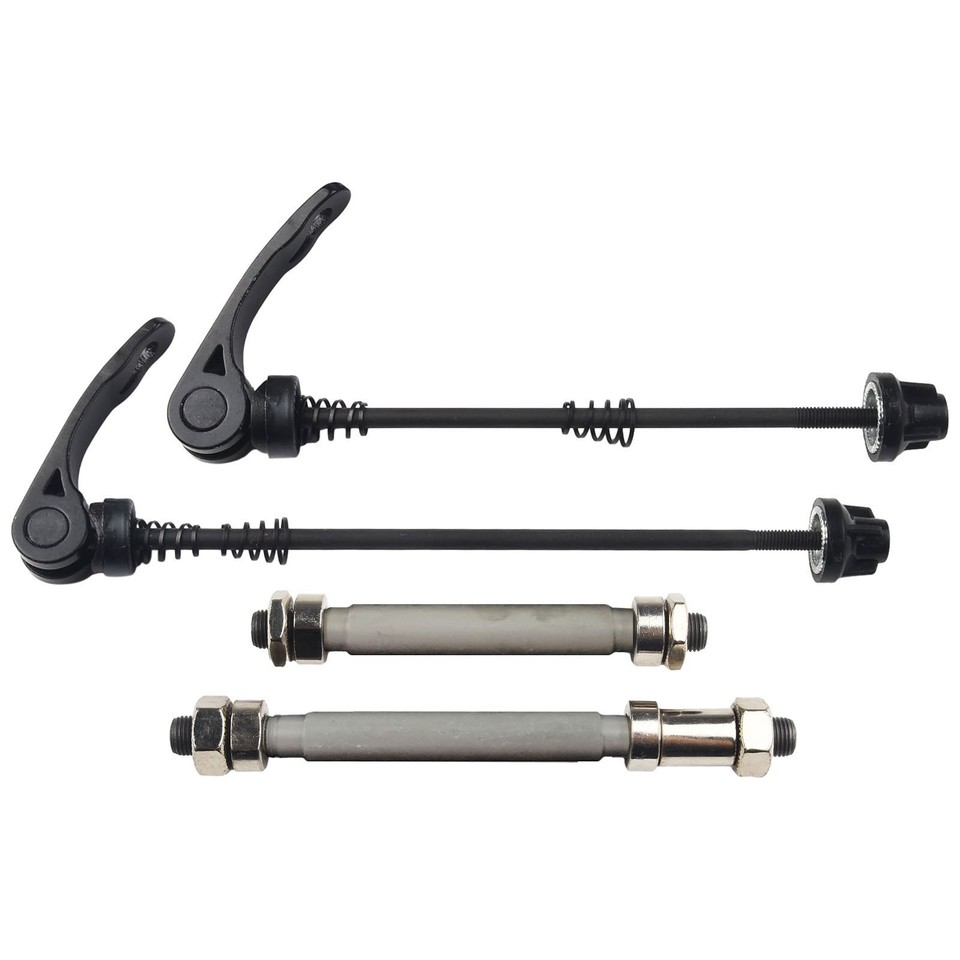 MTB Bike BICYCLE WHEEL HUB AXLE FRONT REAR HOLLOW & Quick Release Lever ...