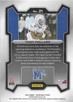 2024 Panini Prizm Draft Picks #21 Tony Pollard MEMPHIS | eBay
