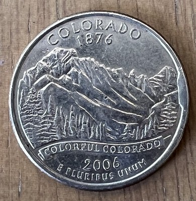 2006-P Colorado State Quarter Error Reverse - CUD - Die Break Error | eBay